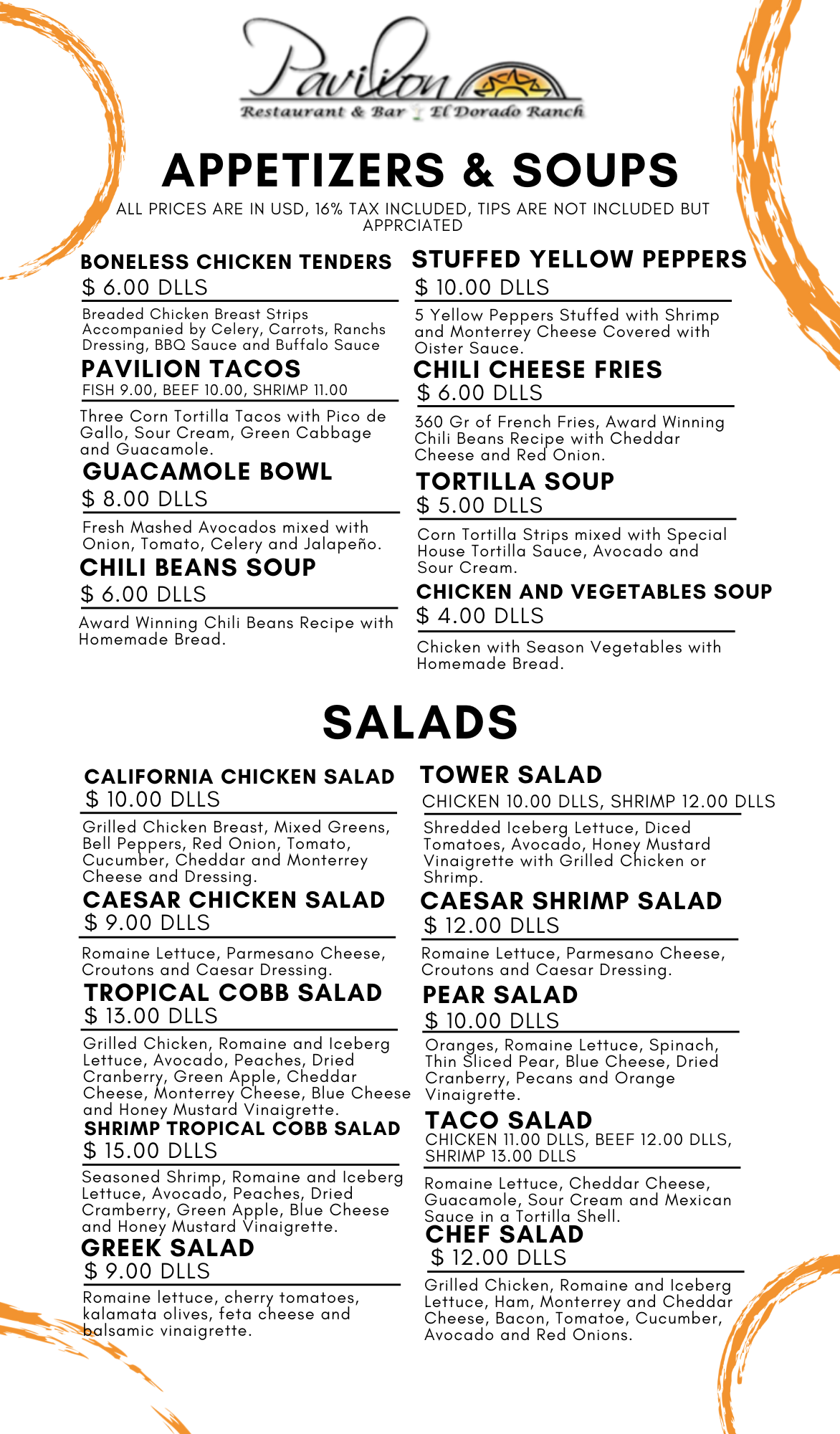 El Dorado Ranch Restaurants