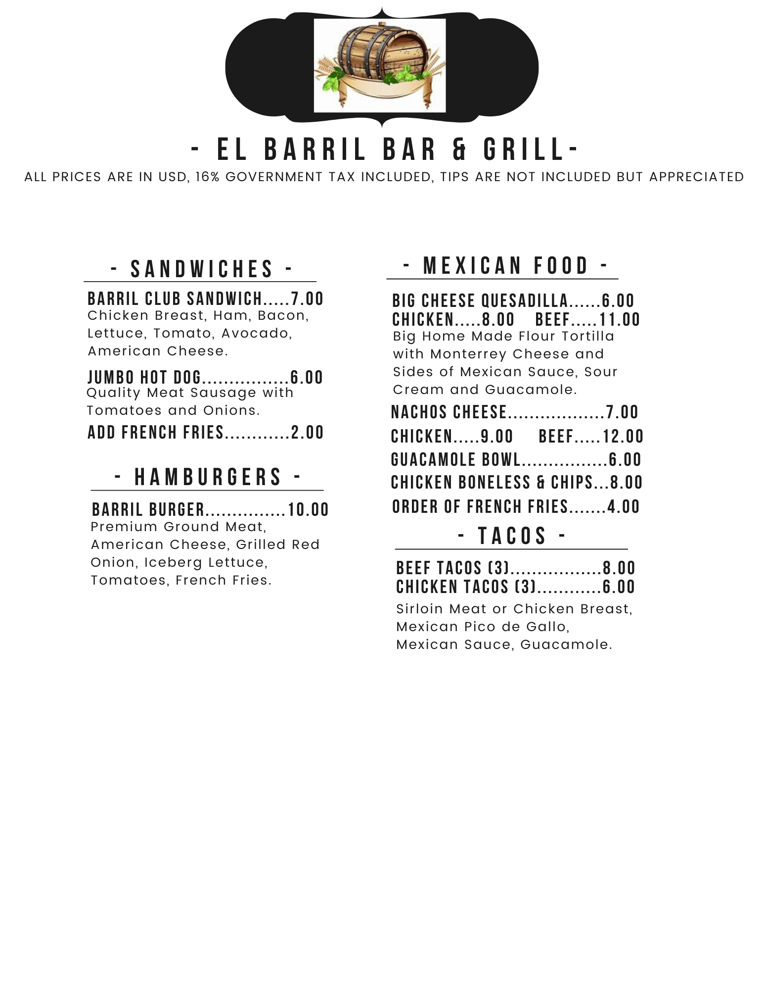 El Dorado Ranch Restaurants